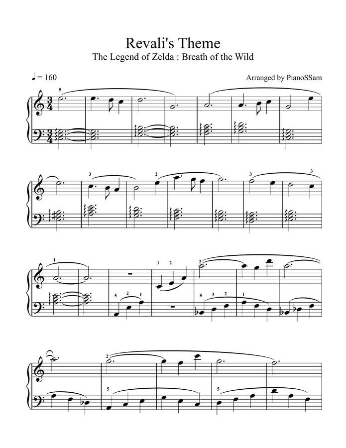 PianoSSam > The Legend of Zelda : Breath of the Wild - Revali's Theme (Level 3) by PianoSSam